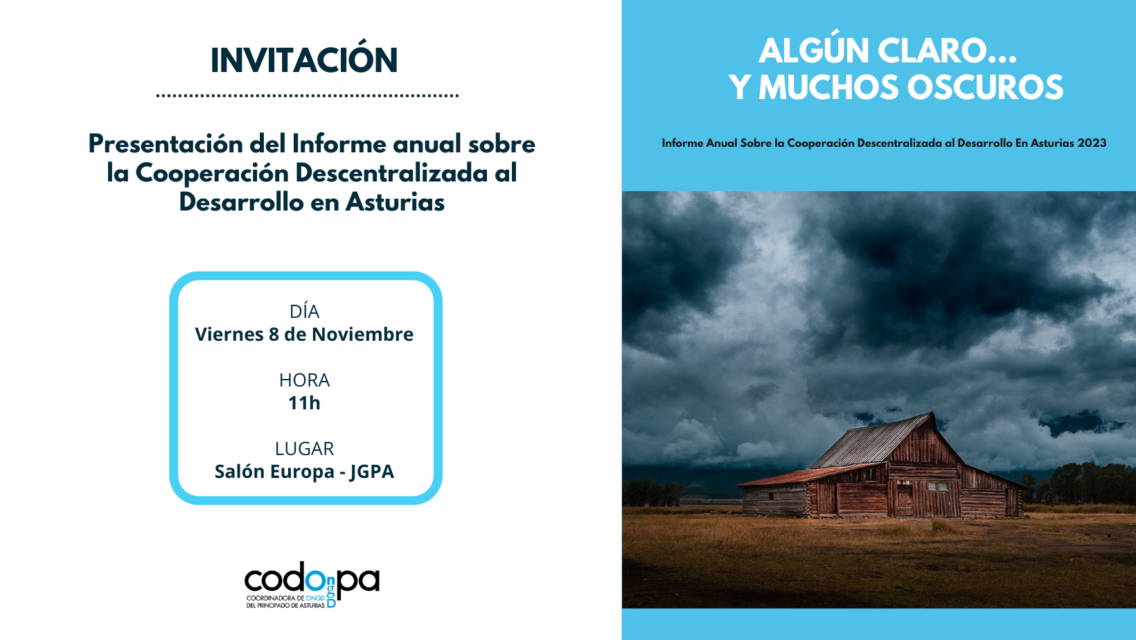 Convocatoria de medios. Presentación informe AOD