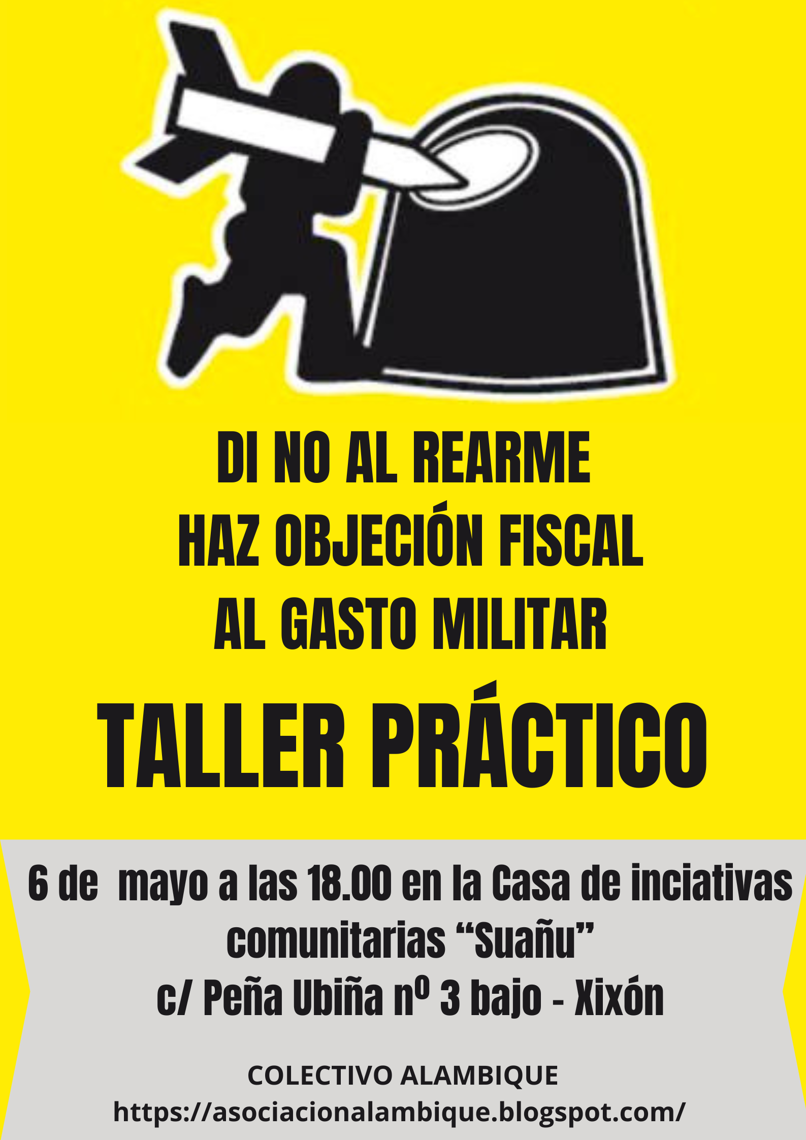 Taller: objeción fiscal al gasto militar